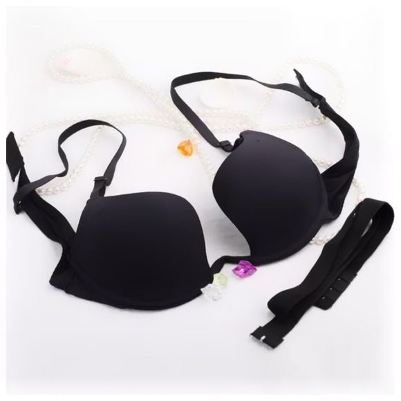 Intimates & Sleepwear | Black Padded Multi Way Pushup Bra | Poshmark